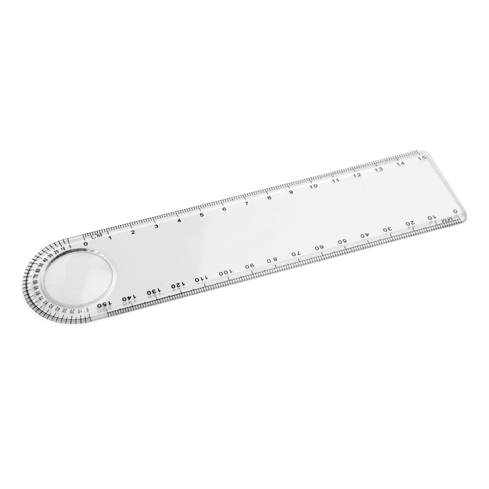 Ruler with magnifying glass HD93518 • The Idea print